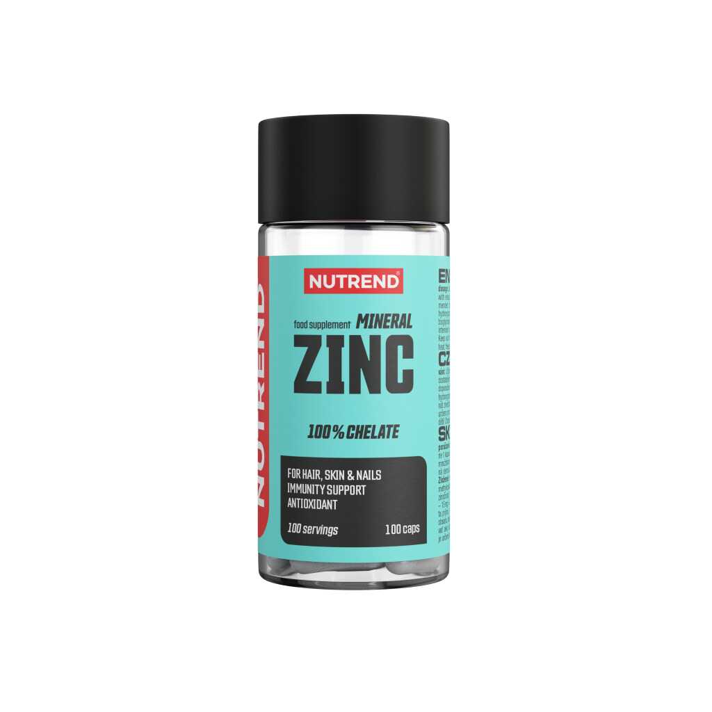 Mineral Zinc 100% Chelate 100 Capsule Nutrend – Advanced Nutrition